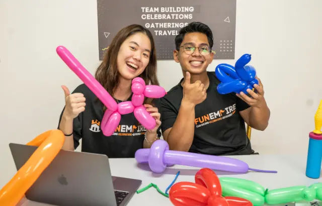 Balloon Sculpting - Leather Workshop Singapore